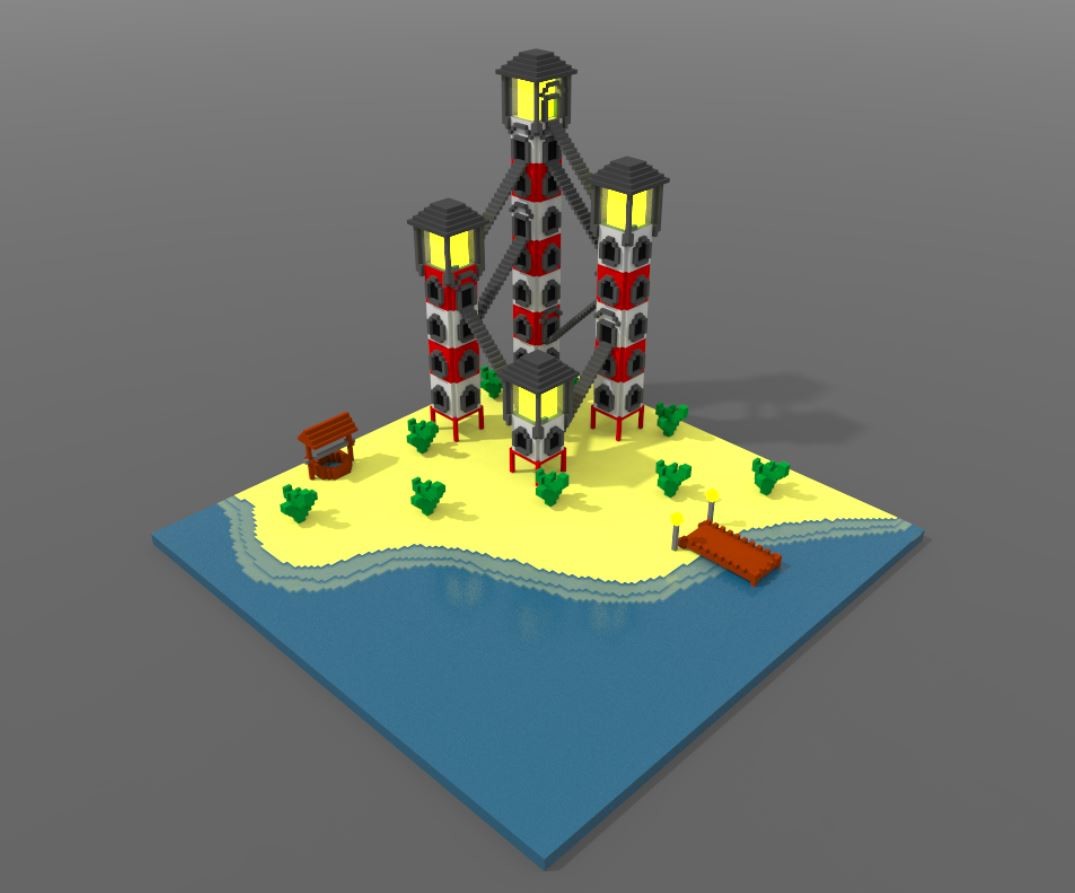 ArtStation - Final Outcome - Voxel Model