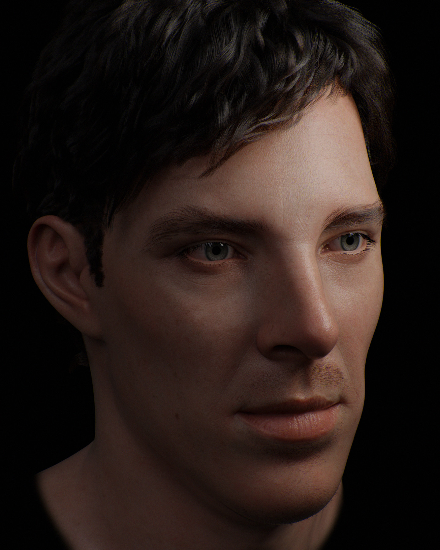ArtStation - Benedict Cumberbatch WIP