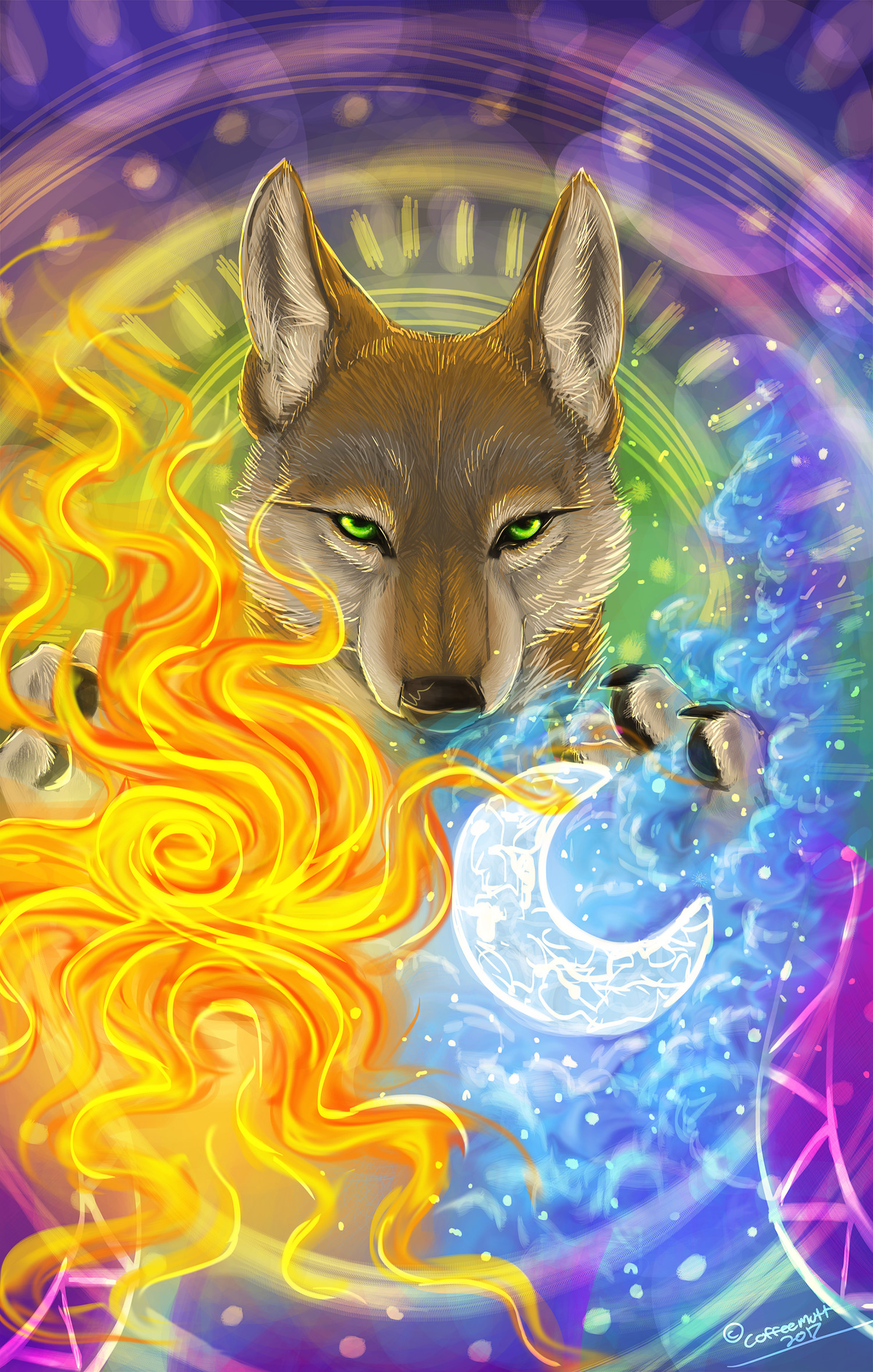 ArtStation - Coyote Steals the Sun and Moon