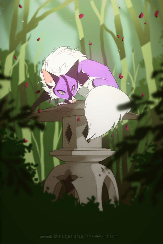 ArtStation - fox in the garden