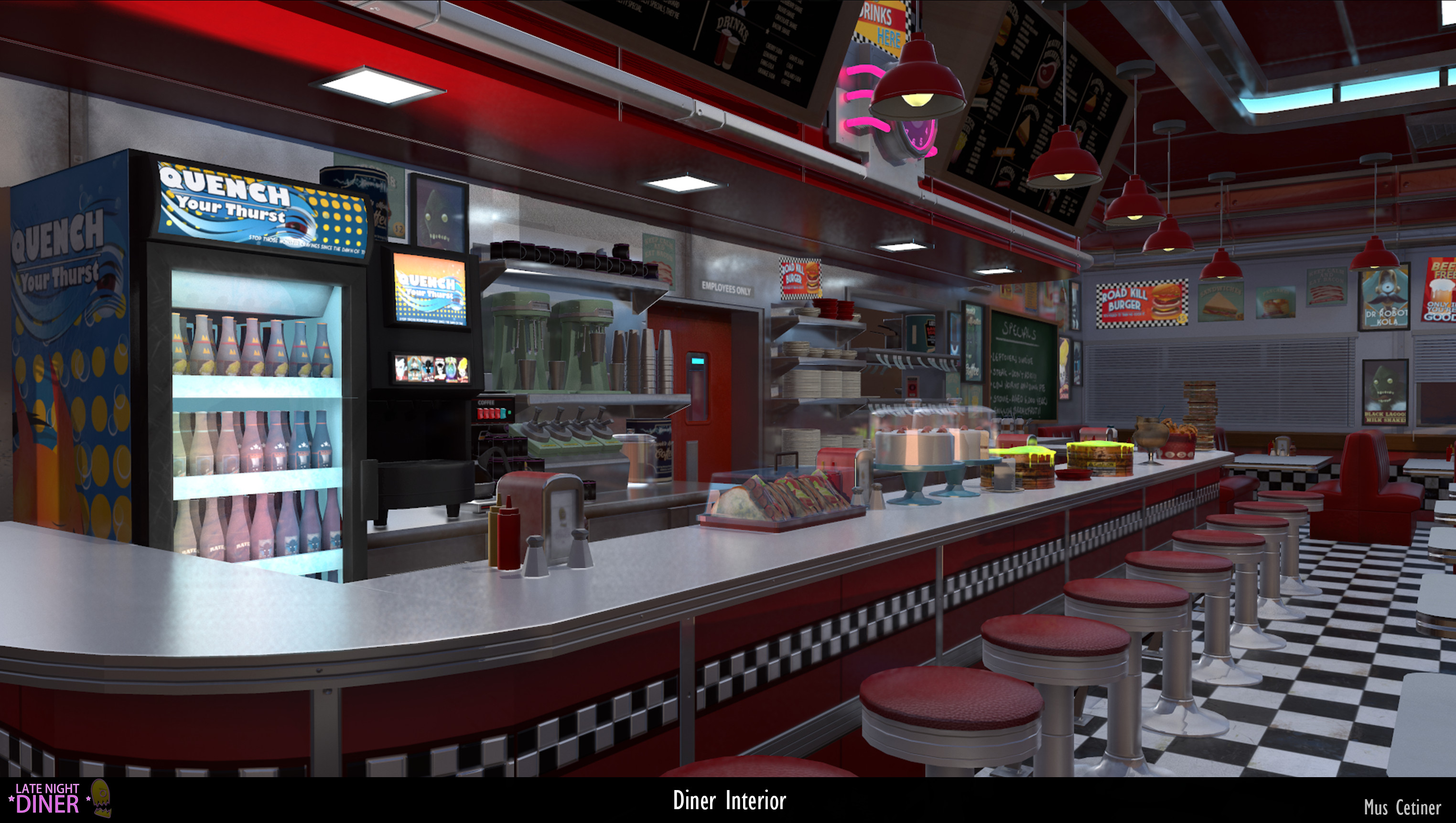 Mus Cetiner - Late Night Diner Environment