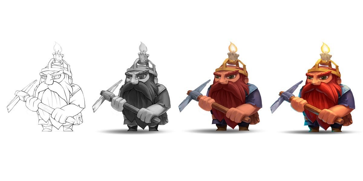 ArtStation - Concept-art Dwarf digger