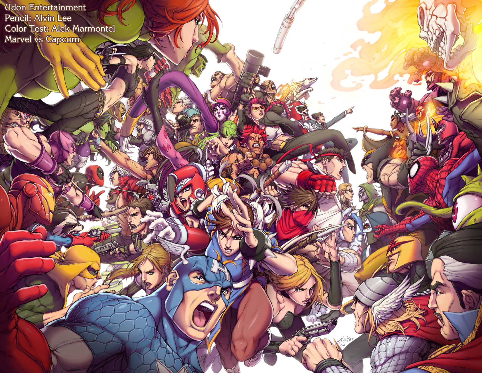 ArtStation - Marvel vs Capcom - Color Test, Alek Marmontel