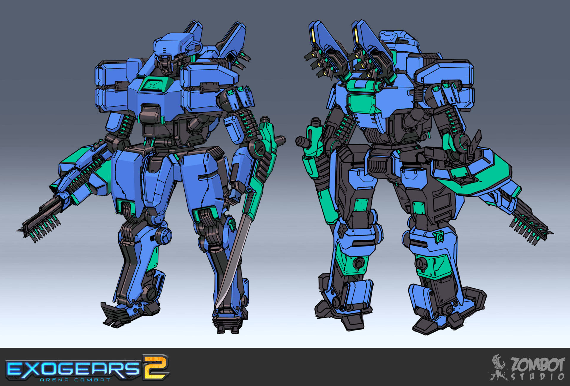 ArtStation - ExoGears2 Real-time Mech Pipeline Example