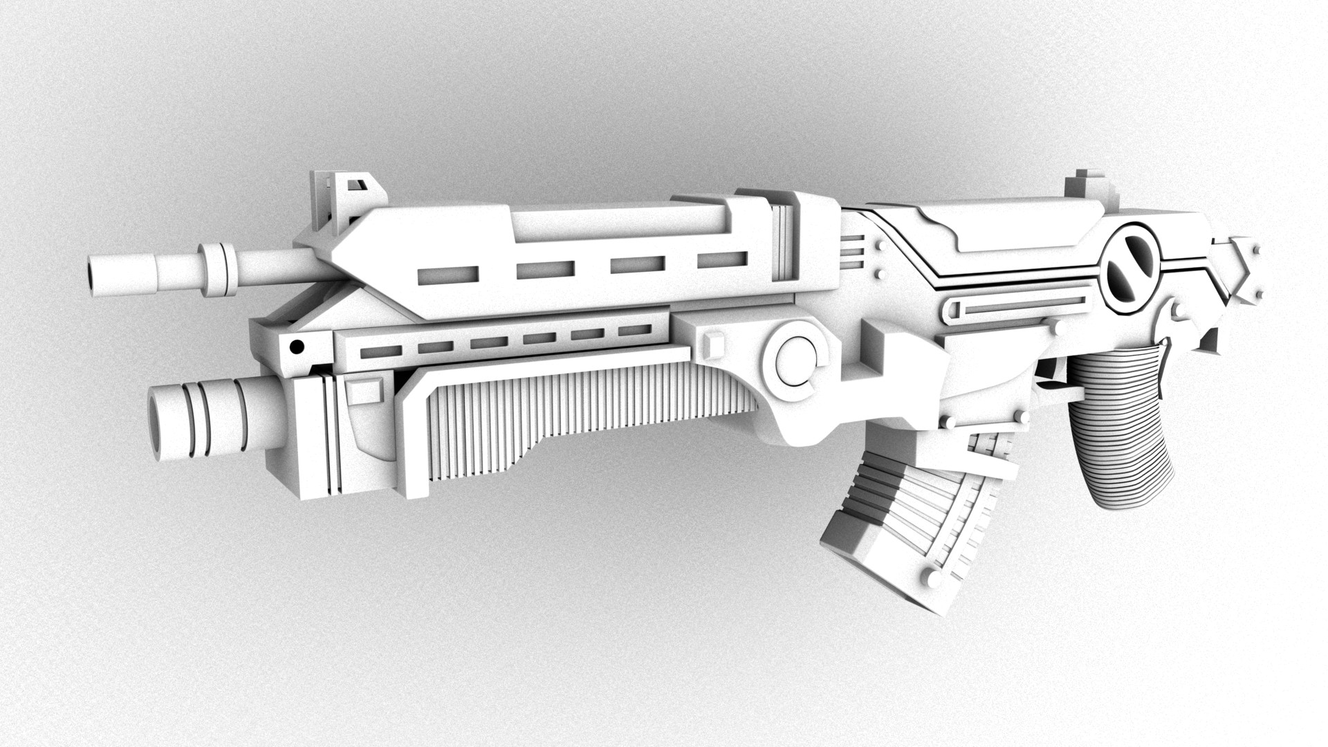 ArtStation - Low poly -Gun Model For Game