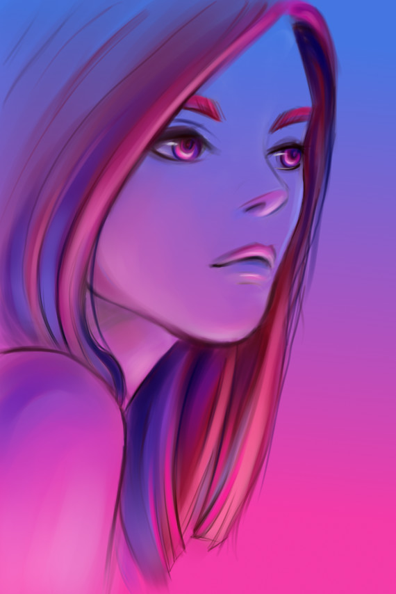 ArtStation - Neon face