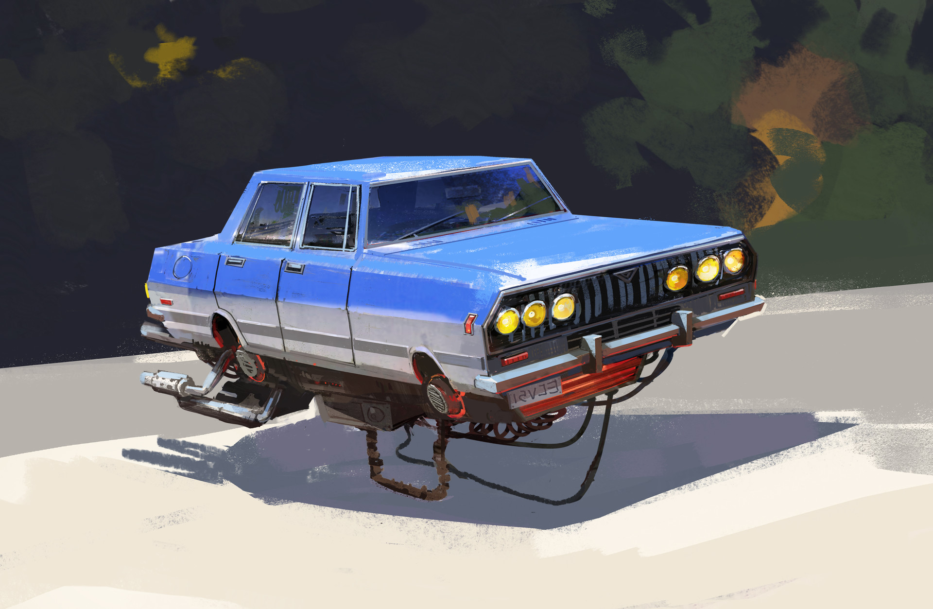 ArtStation - classic hover car