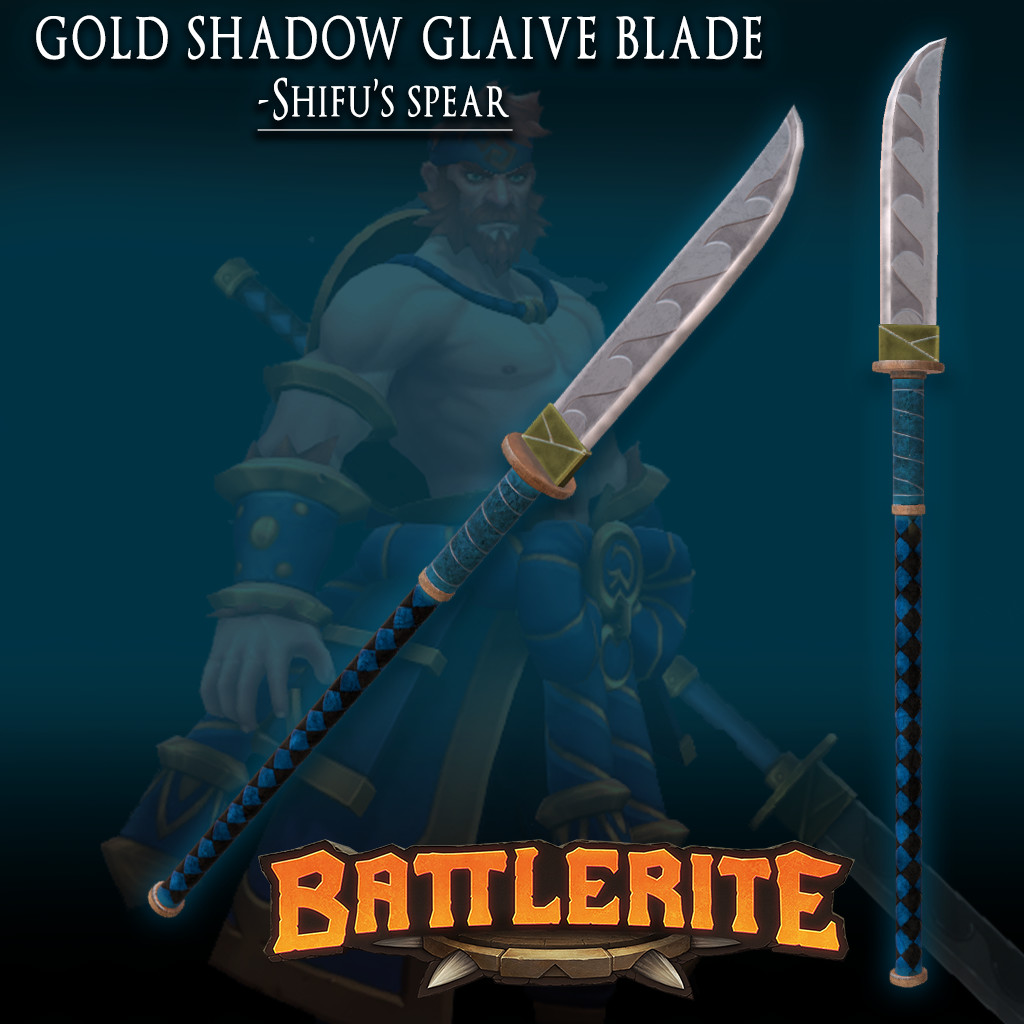 ArtStation - Shifu's Gold Shadow Glaive Blade (Battlerite)