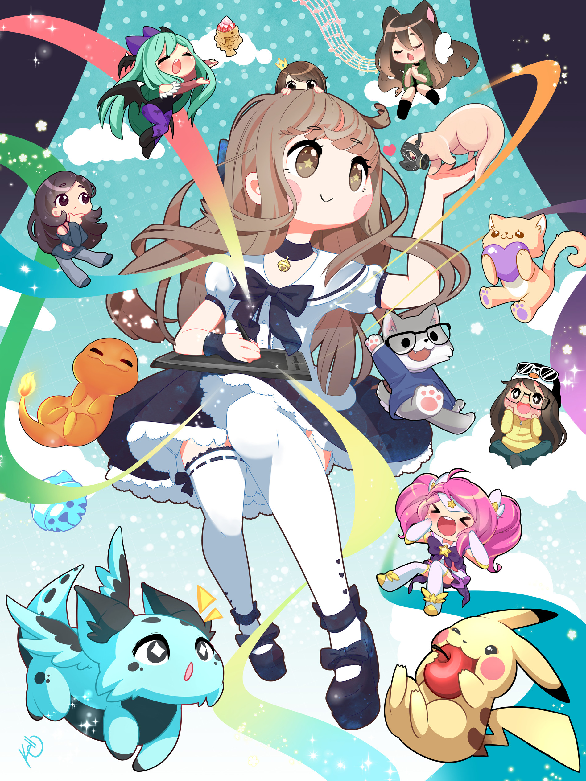 ArtStation - k3lly01 twitch emotes