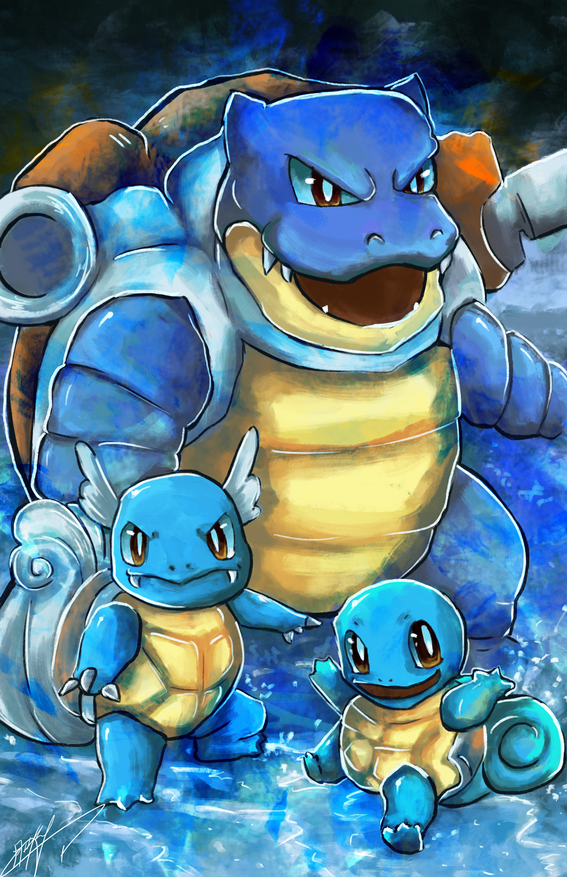 ArtStation - Blastoise evo line