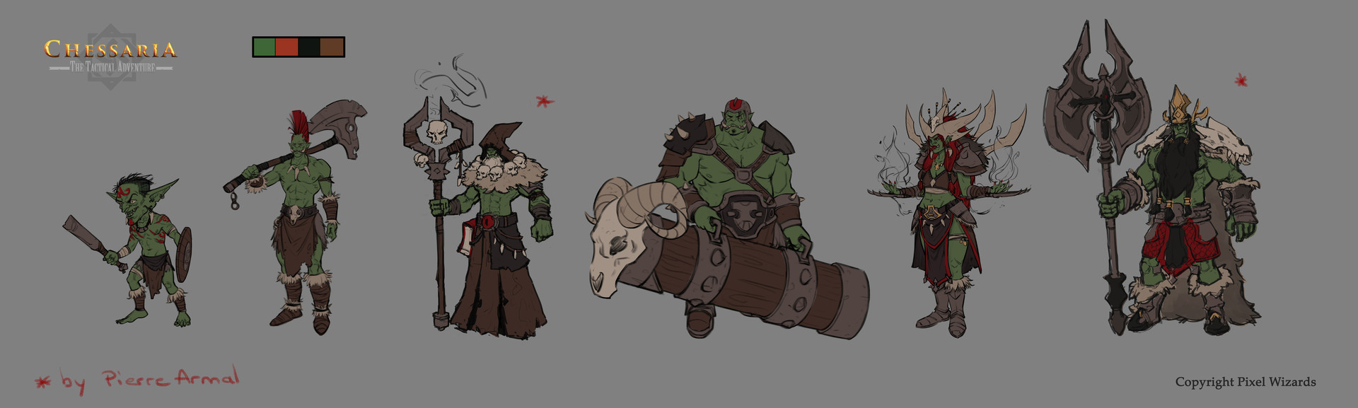 Fabrice Leger - Chessaria - Character Design