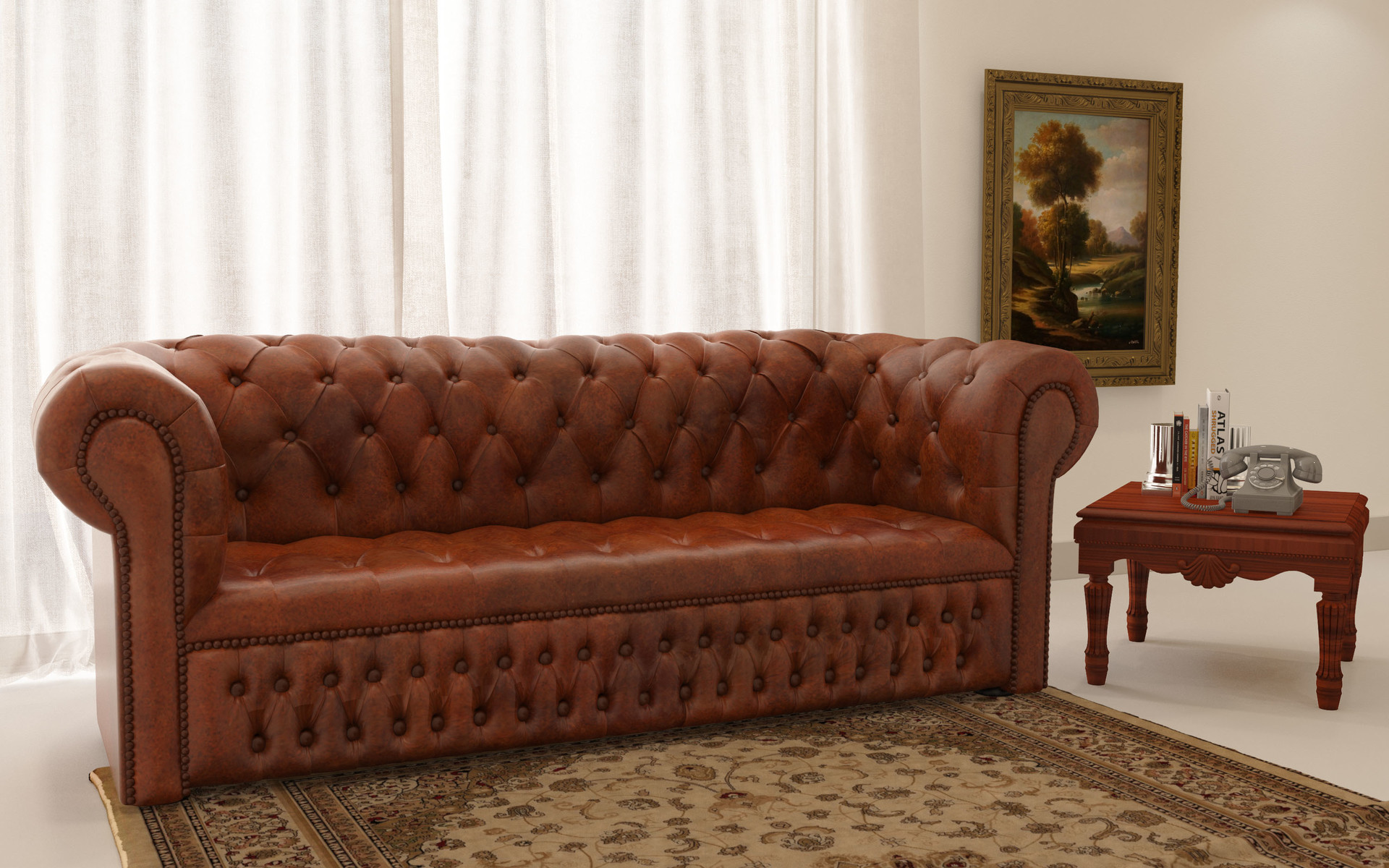 ArtStation - Architectural Interior Design - Classic Grand Chesterfield