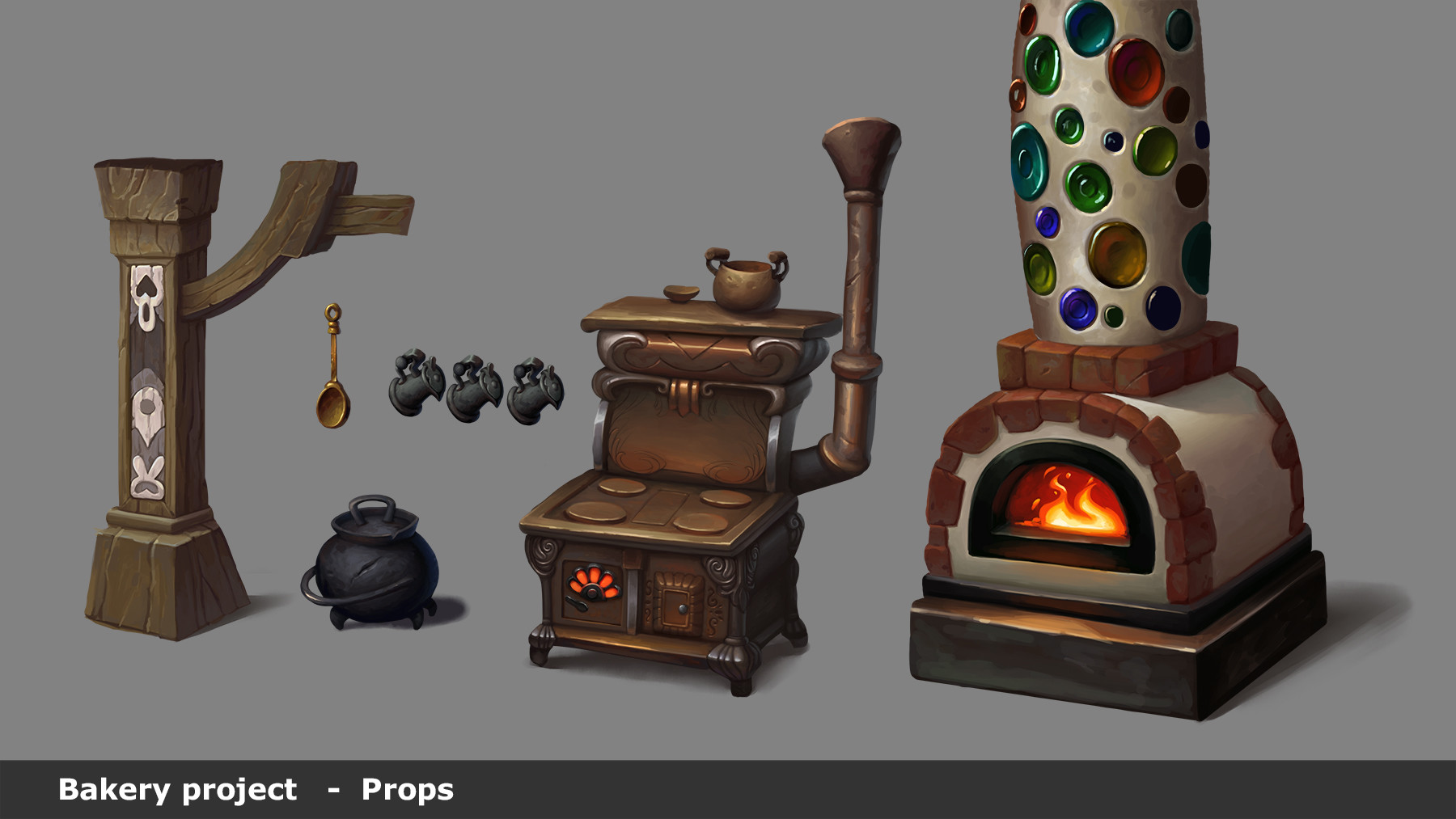 ArtStation - Bakery prop concepts