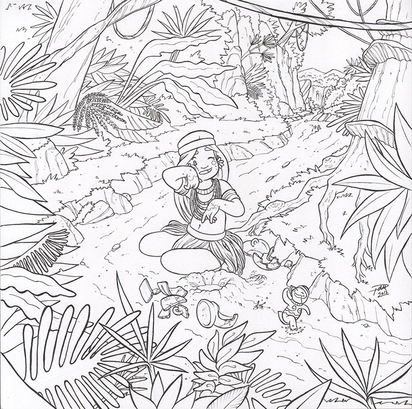 jw paradise coloring pages