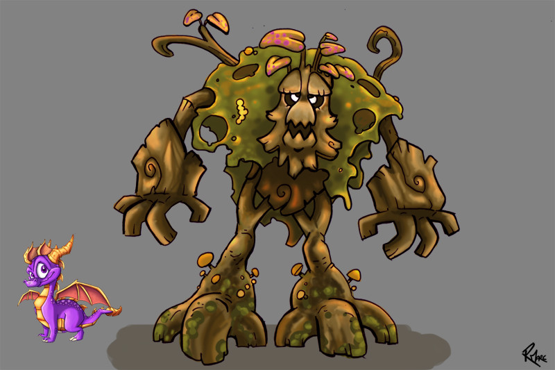 Ronald Marc - Spyro "a new beginning" concept art.