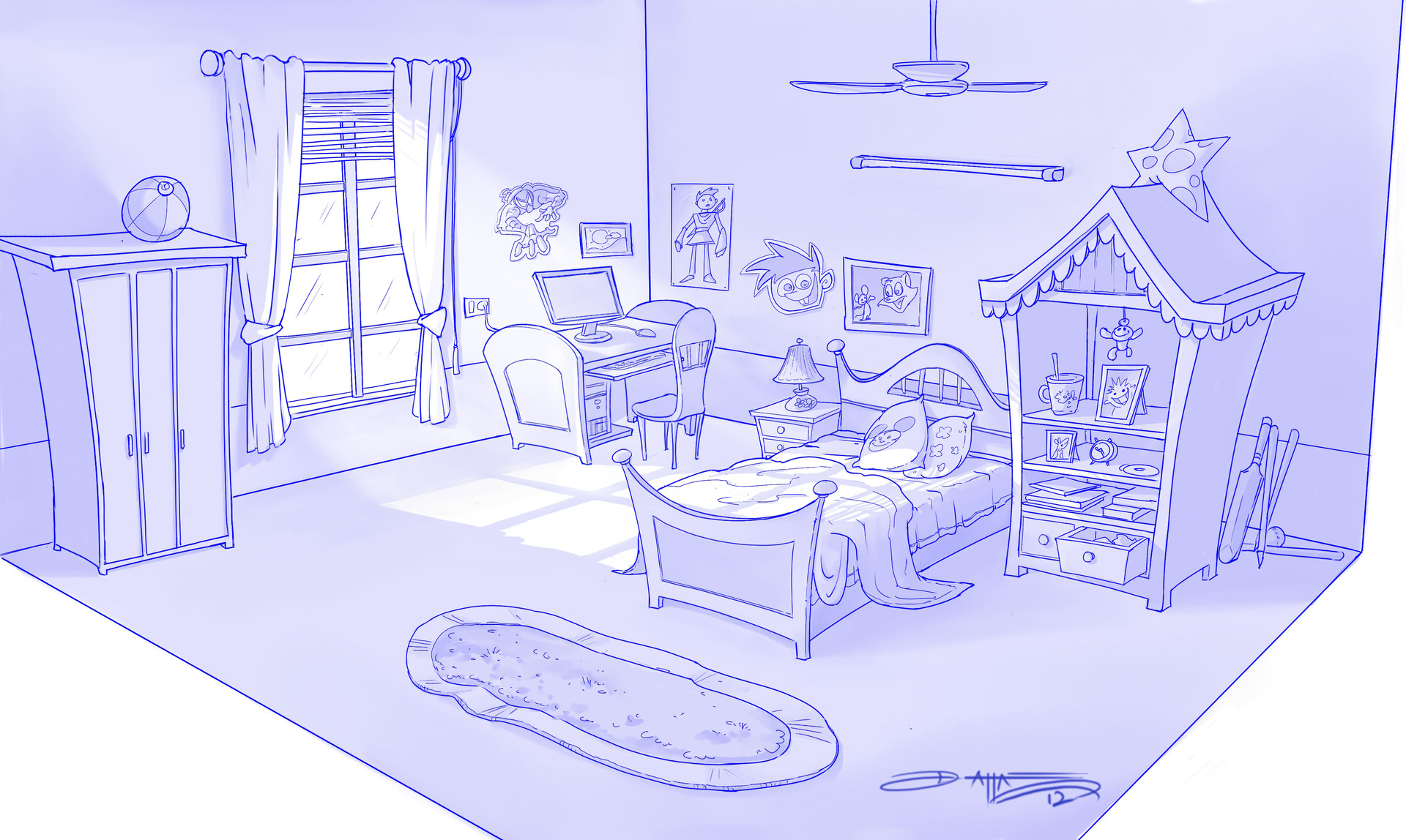 ArtStation - kids room
