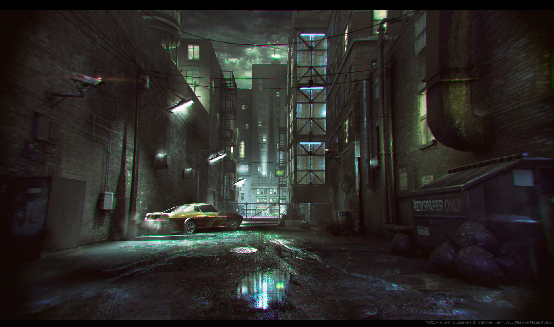 ArtStation - MYSTERIOUS VINTAGE CAR IN BACK ALLEY_ WATCH DOGS, John Big ...