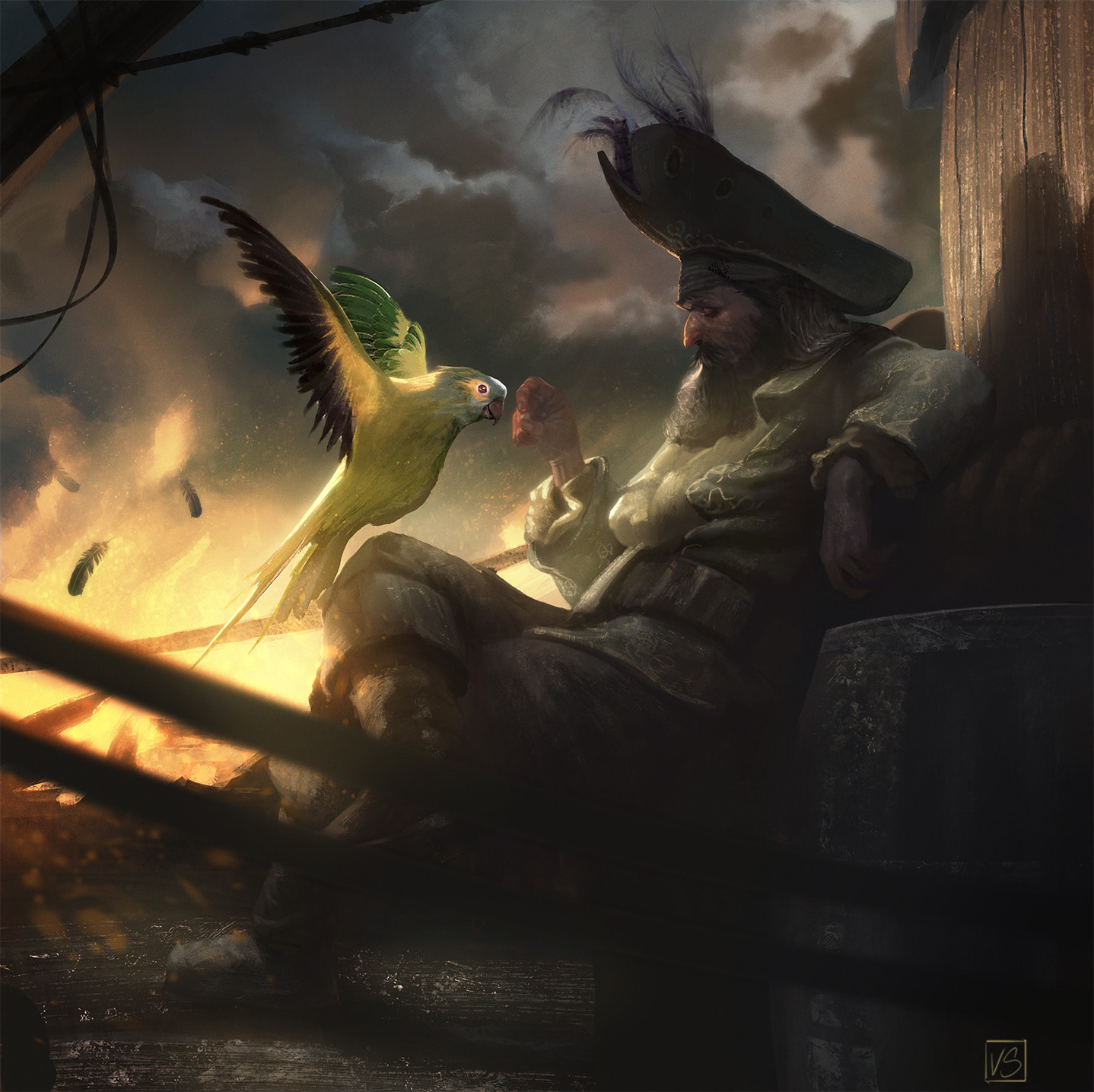 Quiet Captain by Vito Sicilia : r/ImaginaryPirates