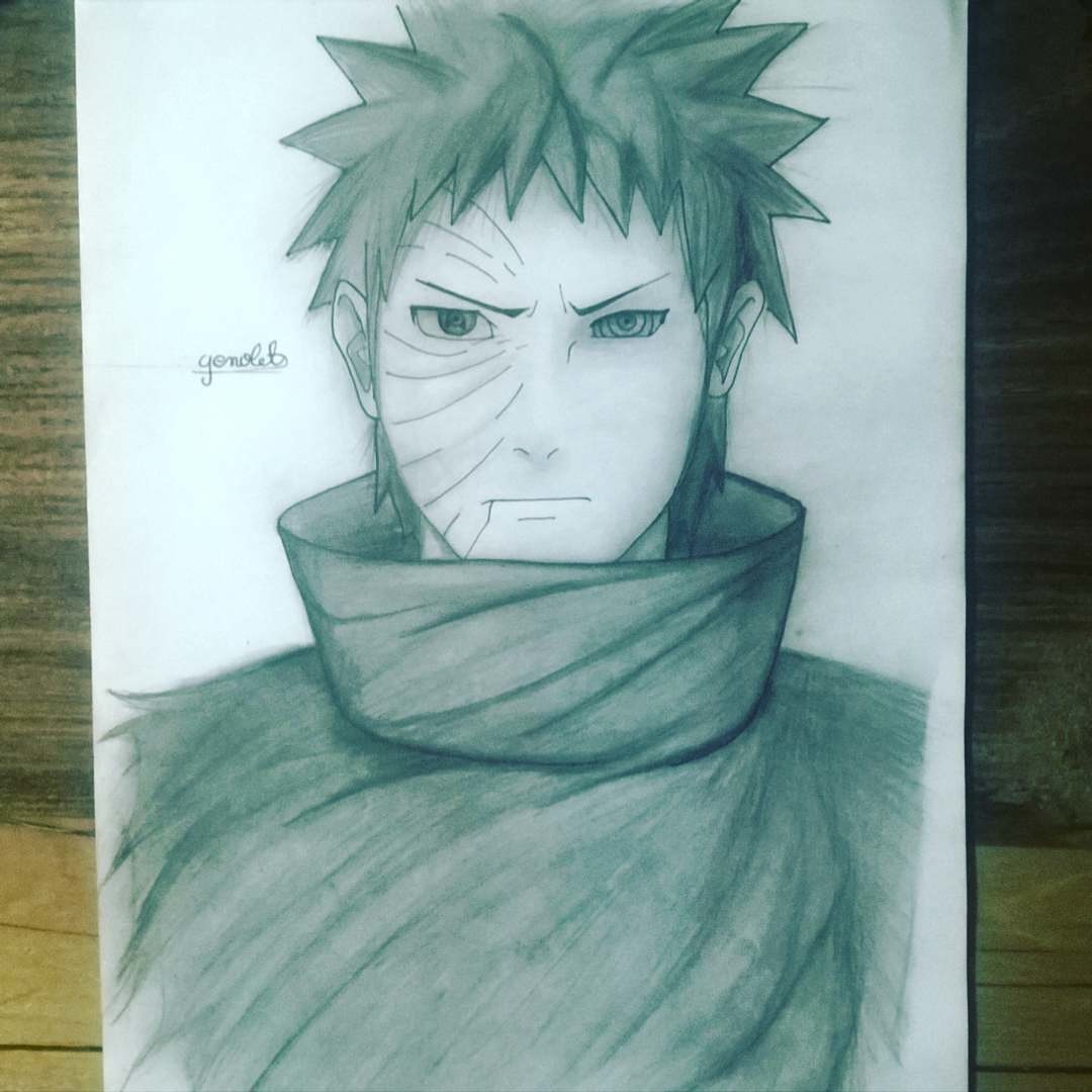 How To Draw Obito Jinchuuriki