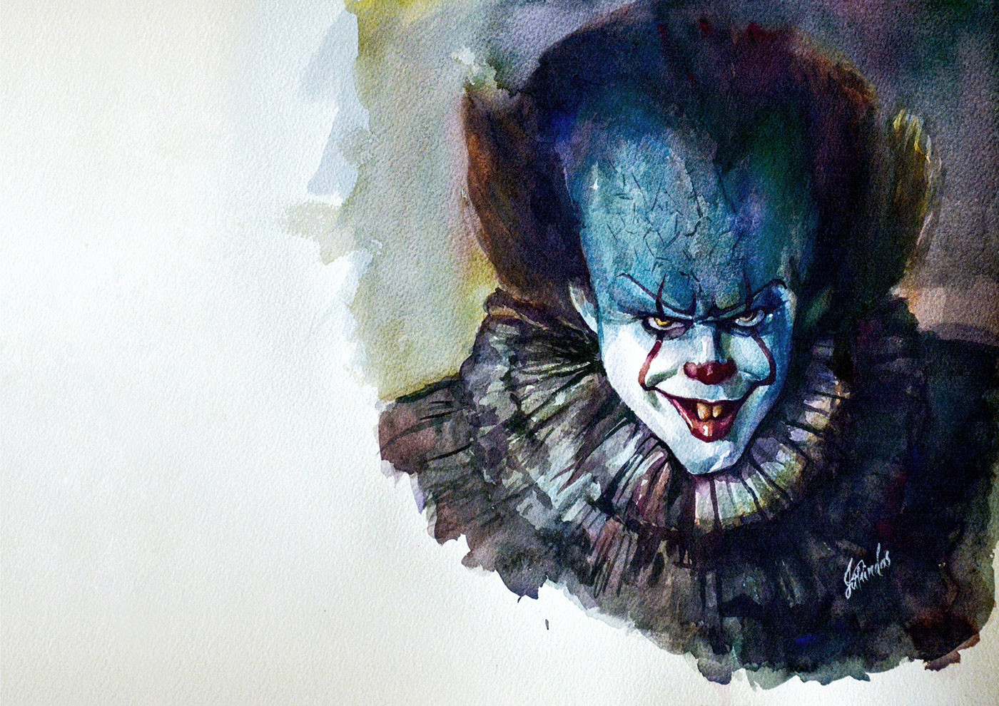 ArtStation - Watercolour - Clown - IT