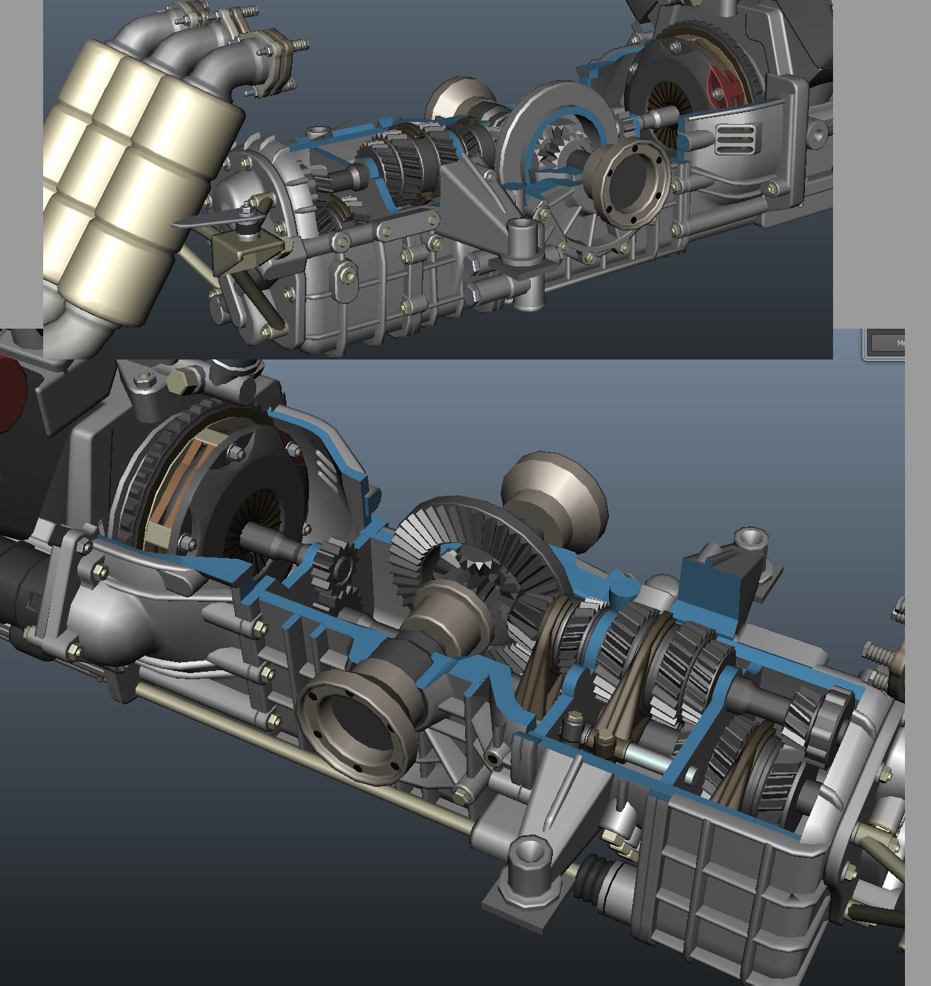 Andrea Sanna - Ferrari F40 engine bay and mechanical parts