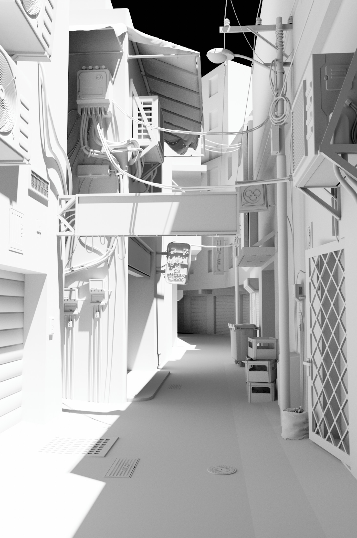 ArtStation - Alley Study