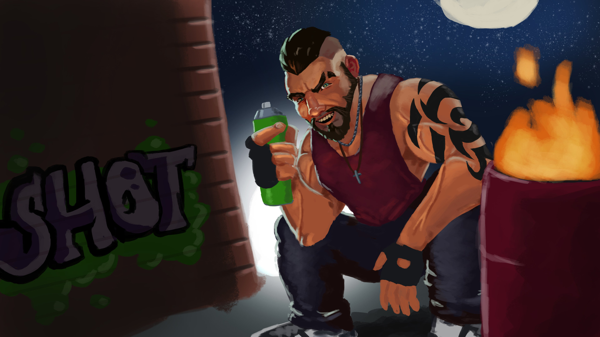 ArtStation - Thug_Graves_splash_Art
