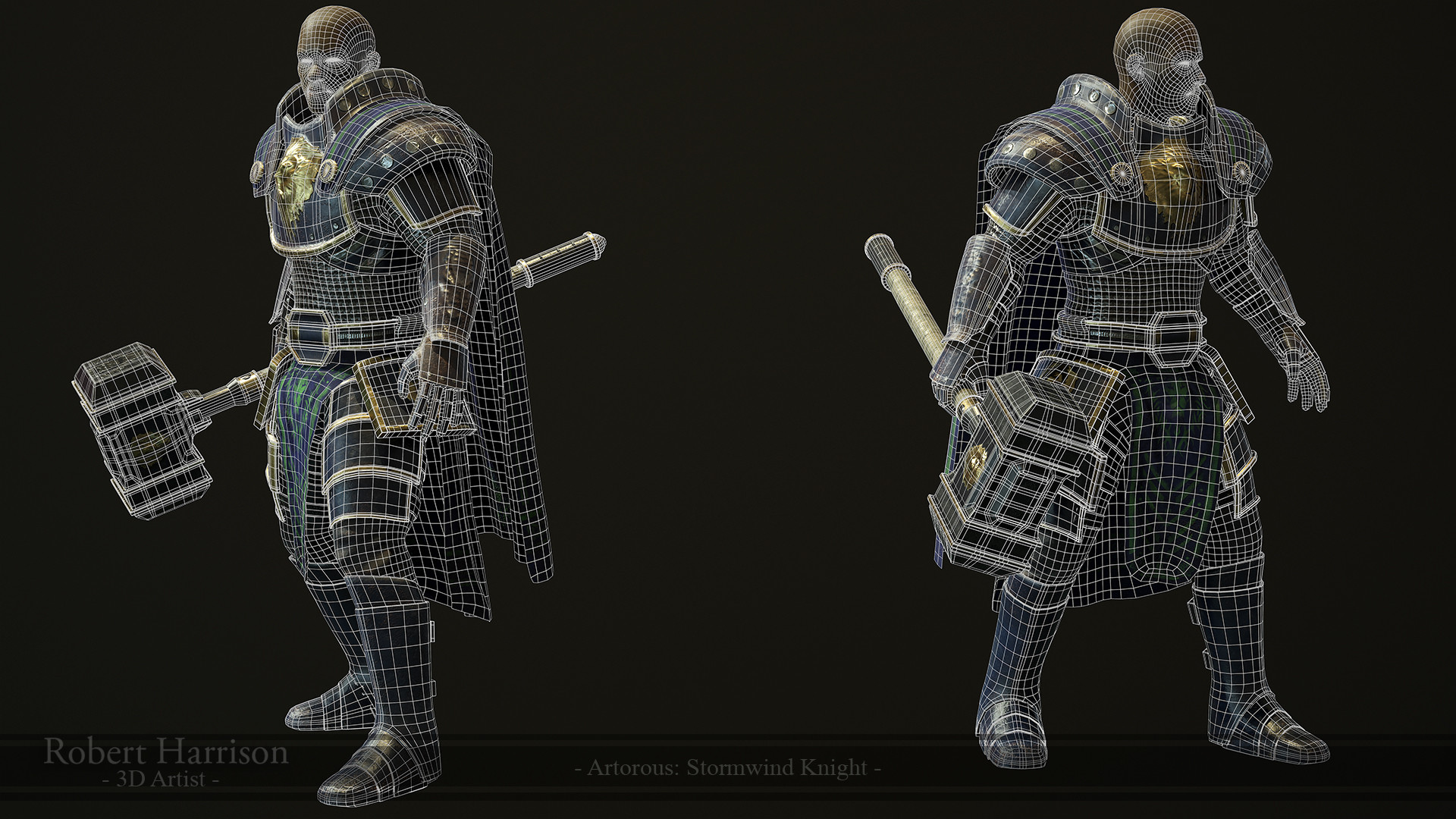 Robert Harrison - 3D Character Creation - Artorous: The Stormwind Knight