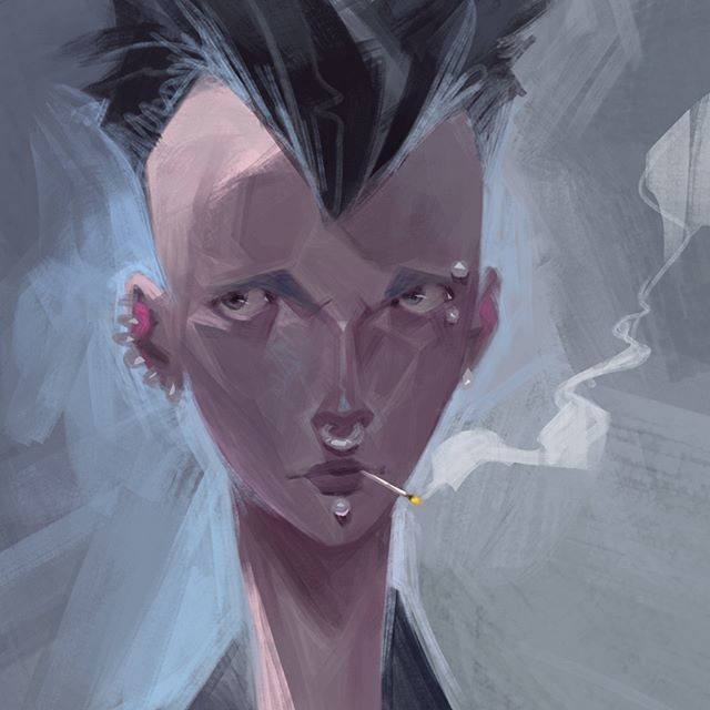 ArtStation - Punk sketch