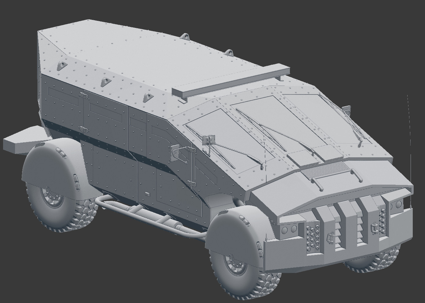 Arseny Lavrukhin - Falcatus armored car (for 2017 Hum3d Challenge WIP)