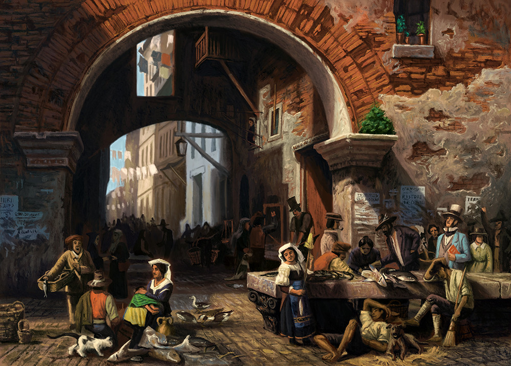 ArtStation - Master Copy: Roman Fish Market