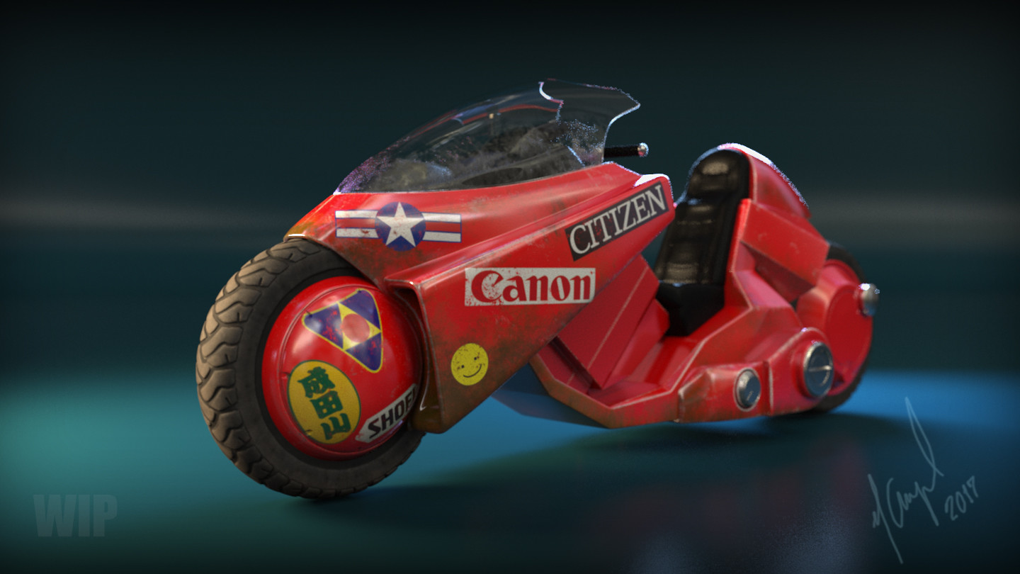 ArtStation - WIP Akira motorcycle...
