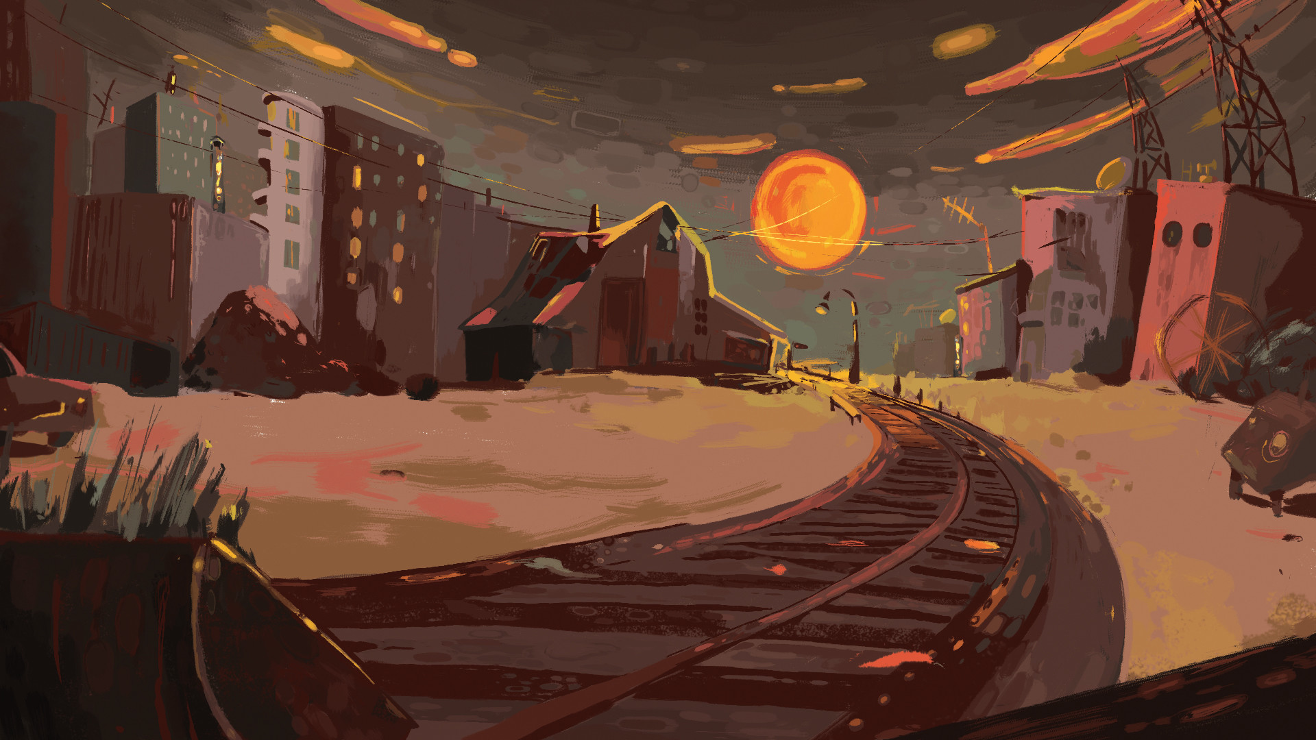 ArtStation - A part of a concept art process for a short animated film