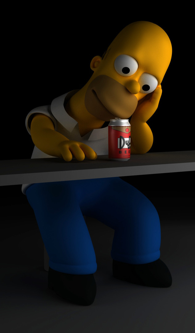 ArtStation - Character Design - Homer 3D (WIP)