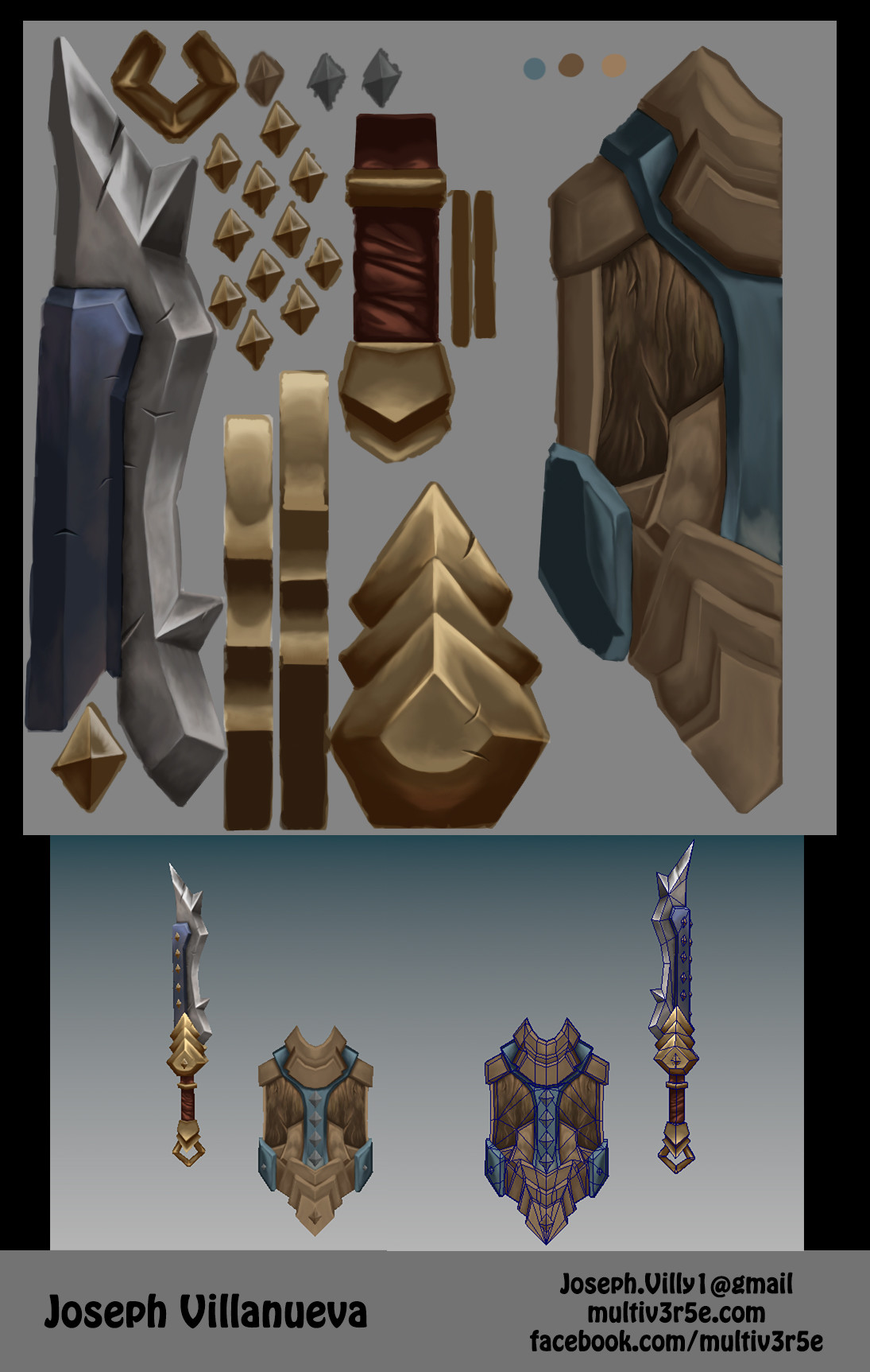 ArtStation - World of Warcraft Stylistic Weapon