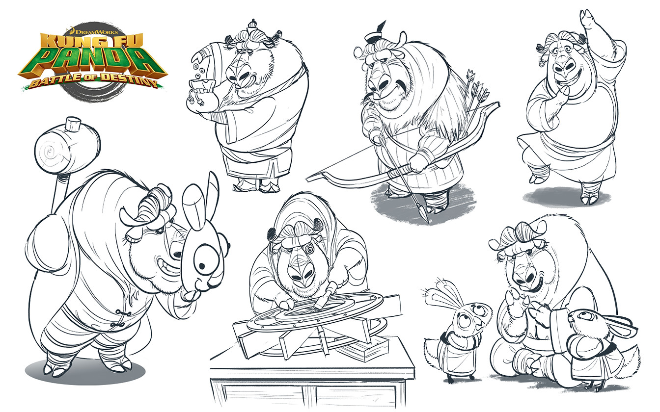kung fu panda games coloring pages
