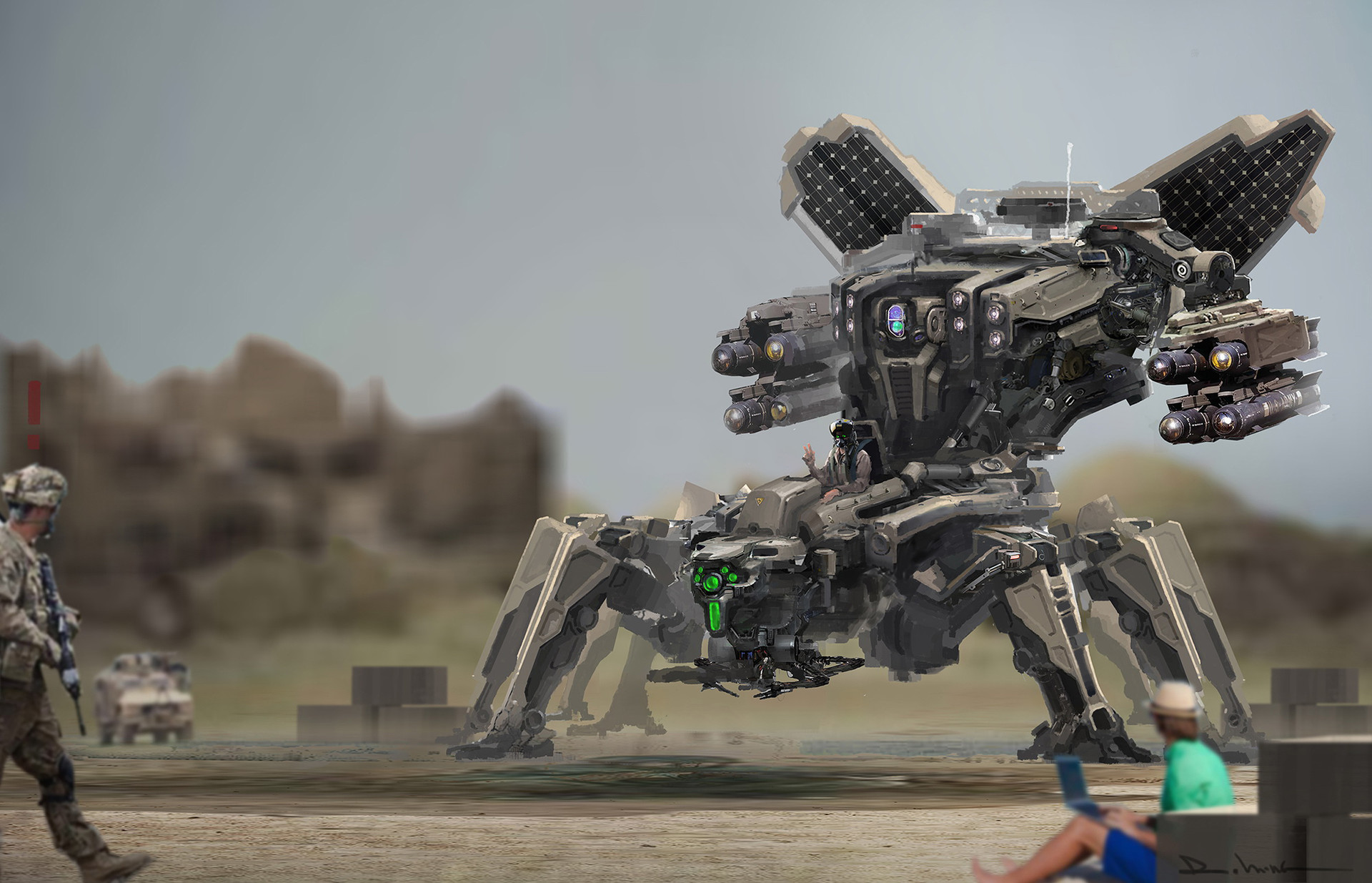 ArtStation - spider tank