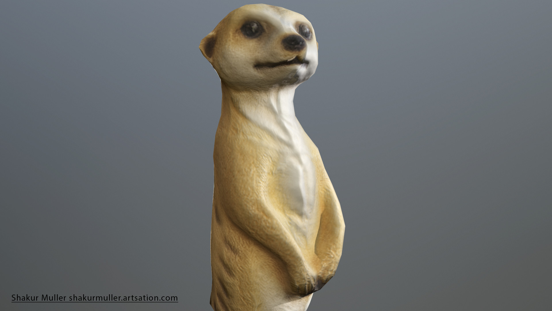 ArtStation - Meerkat Statue Photoscanned