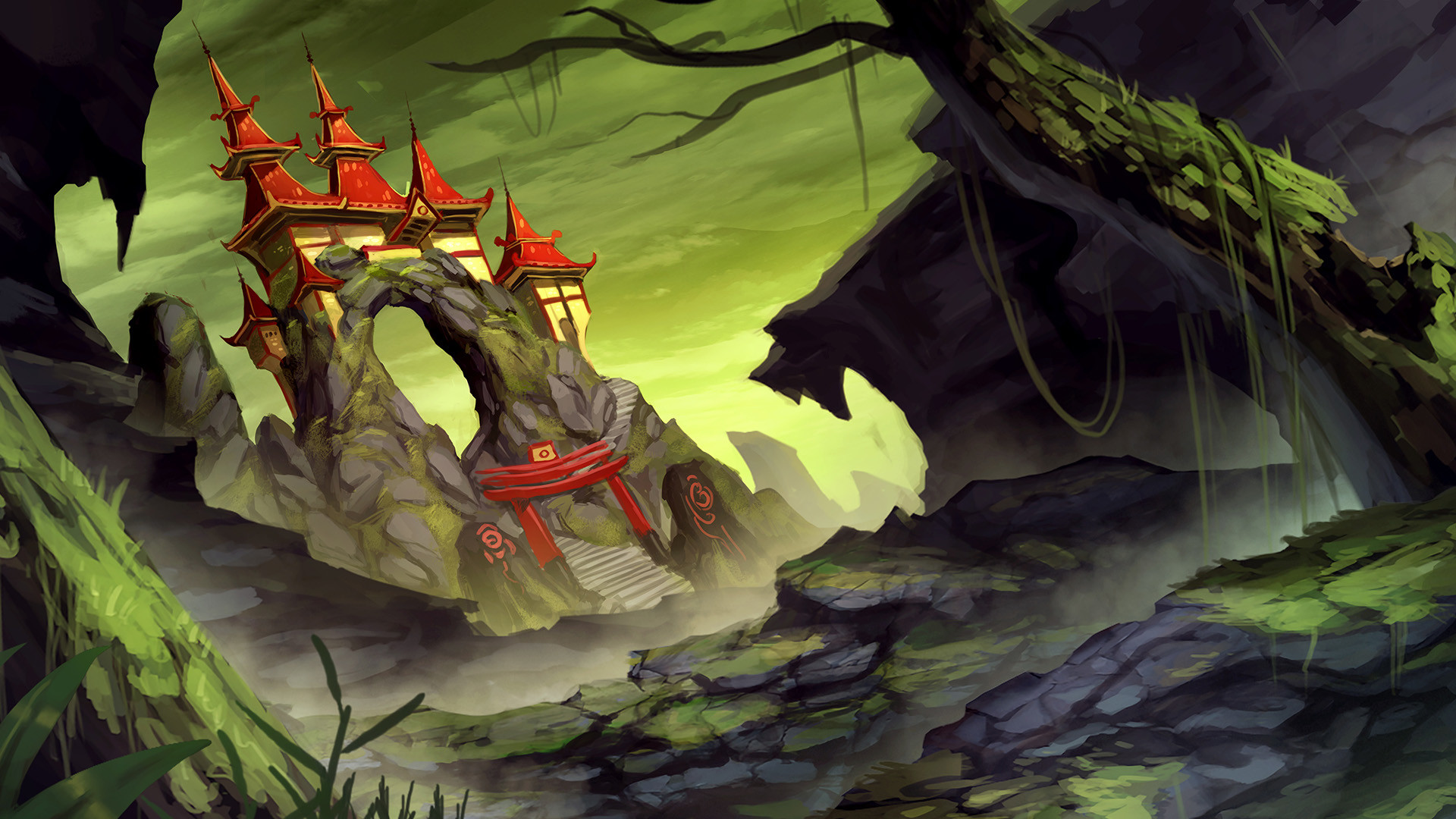 ArtStation - Thornheart - BG Red Castle