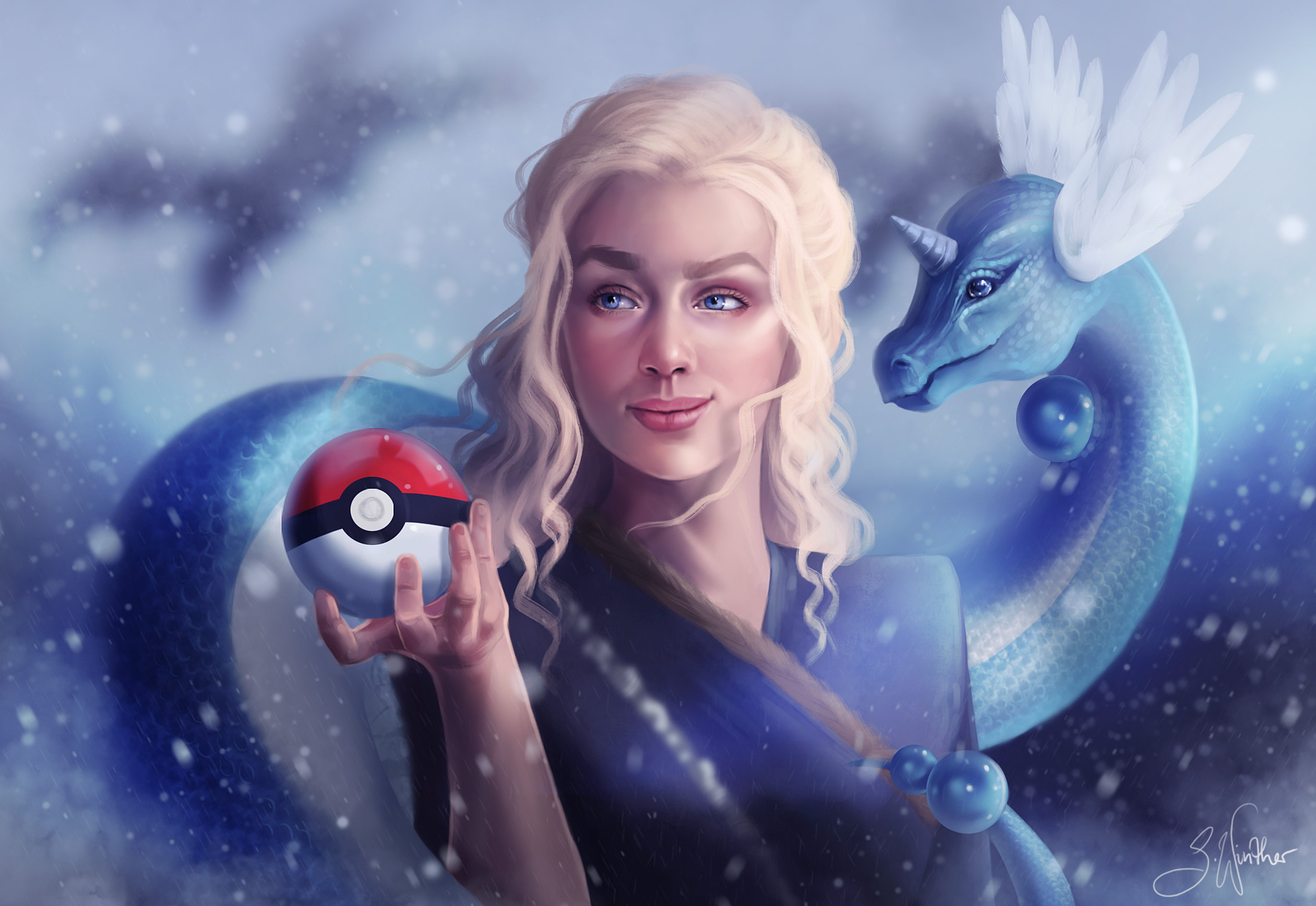 [/r/ImaginaryKanto[ Daenerys and Dragonair by Sandra Winther : r ...