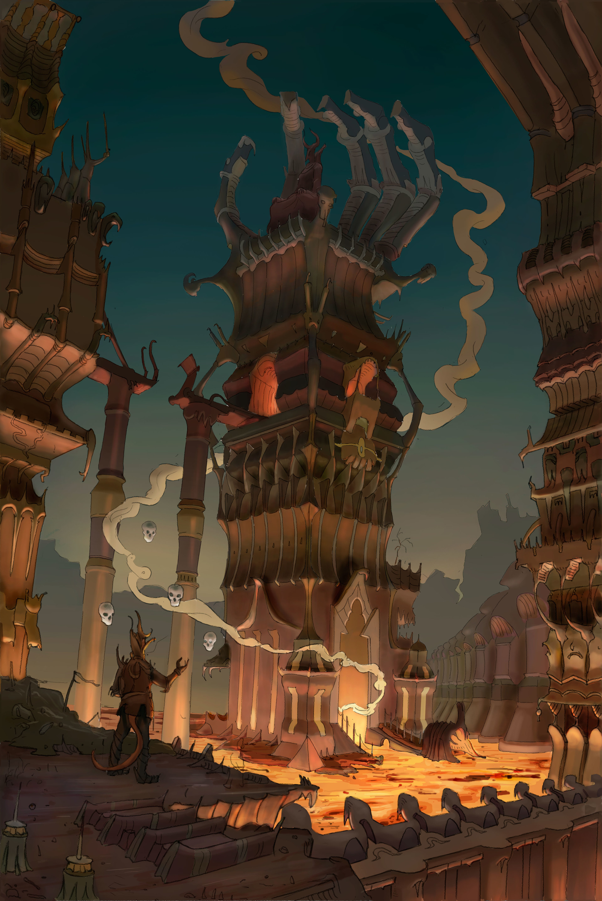 ArtStation - Demon tower. The hell