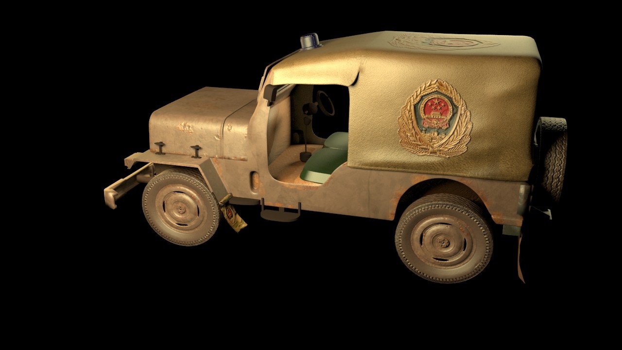 ArtStation - 3D_prop_JEEP