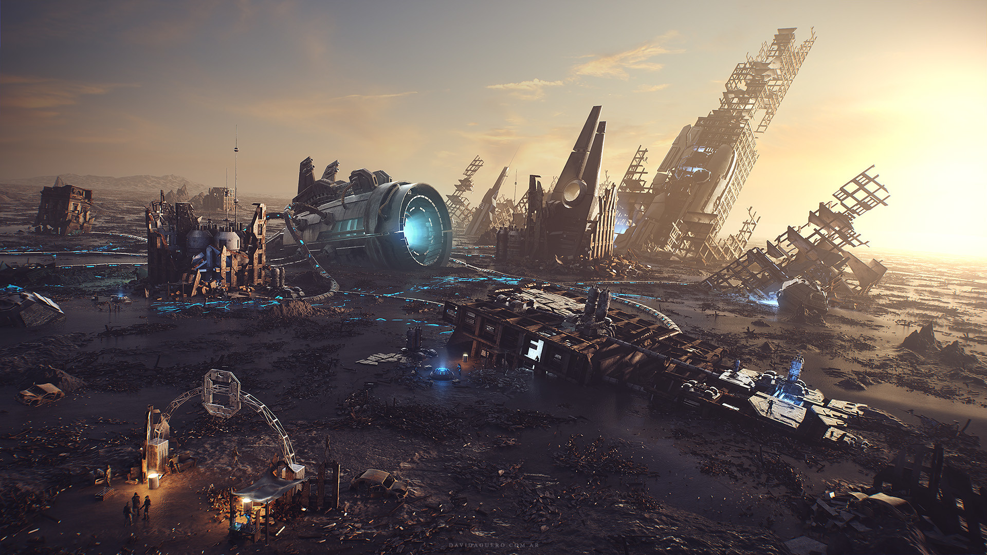 ArtStation - Omega, the last human city