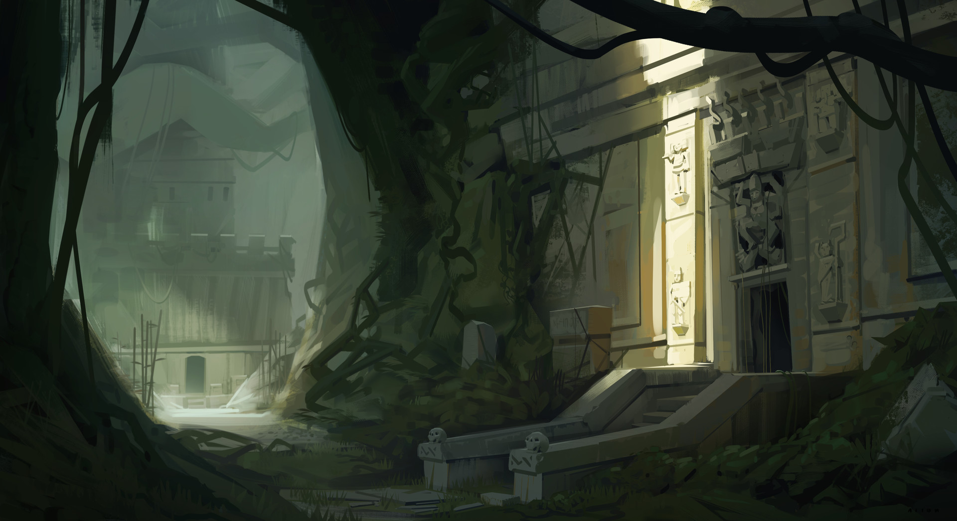 ArtStation - Old temple