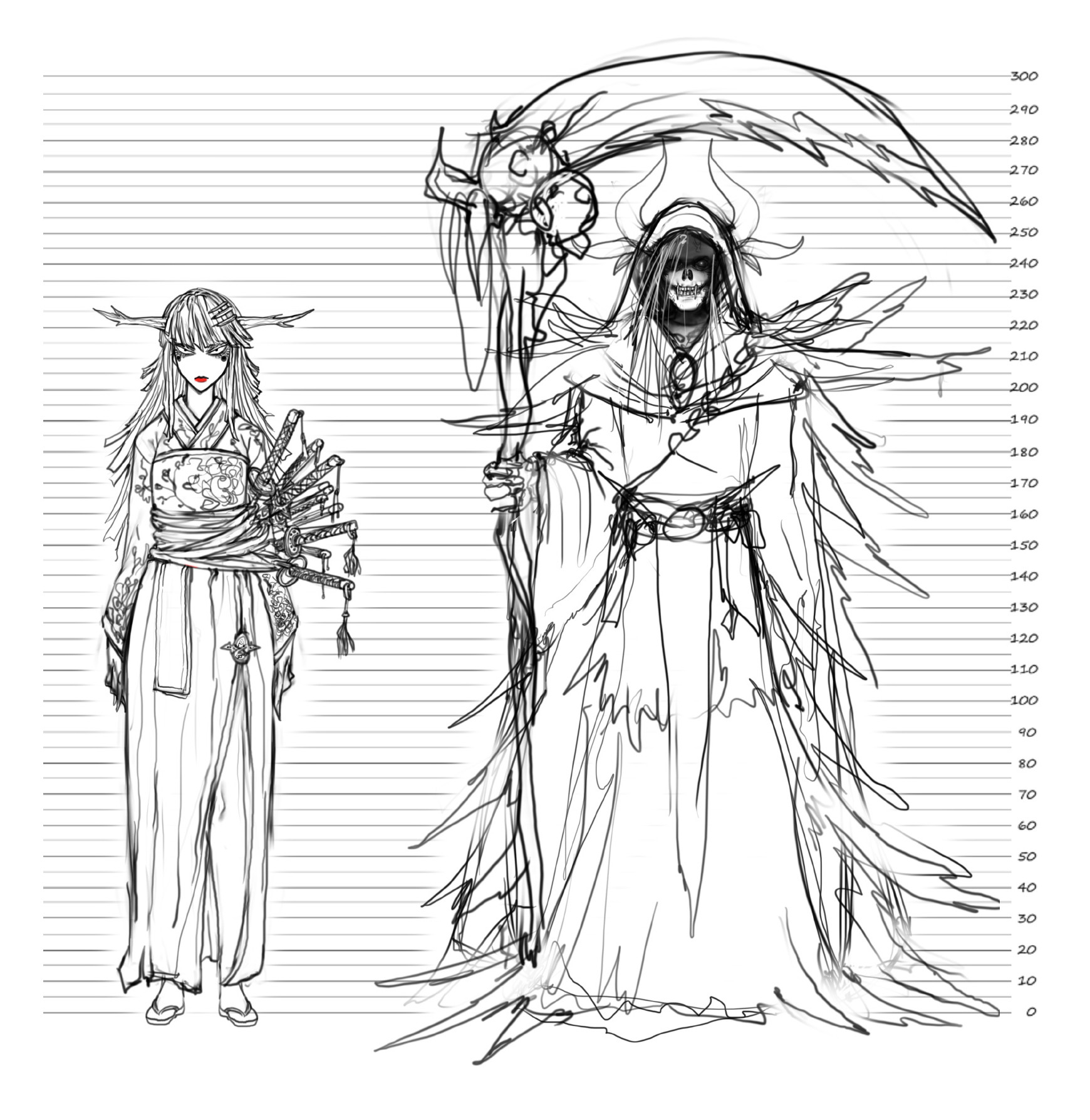 how to draw the demon king