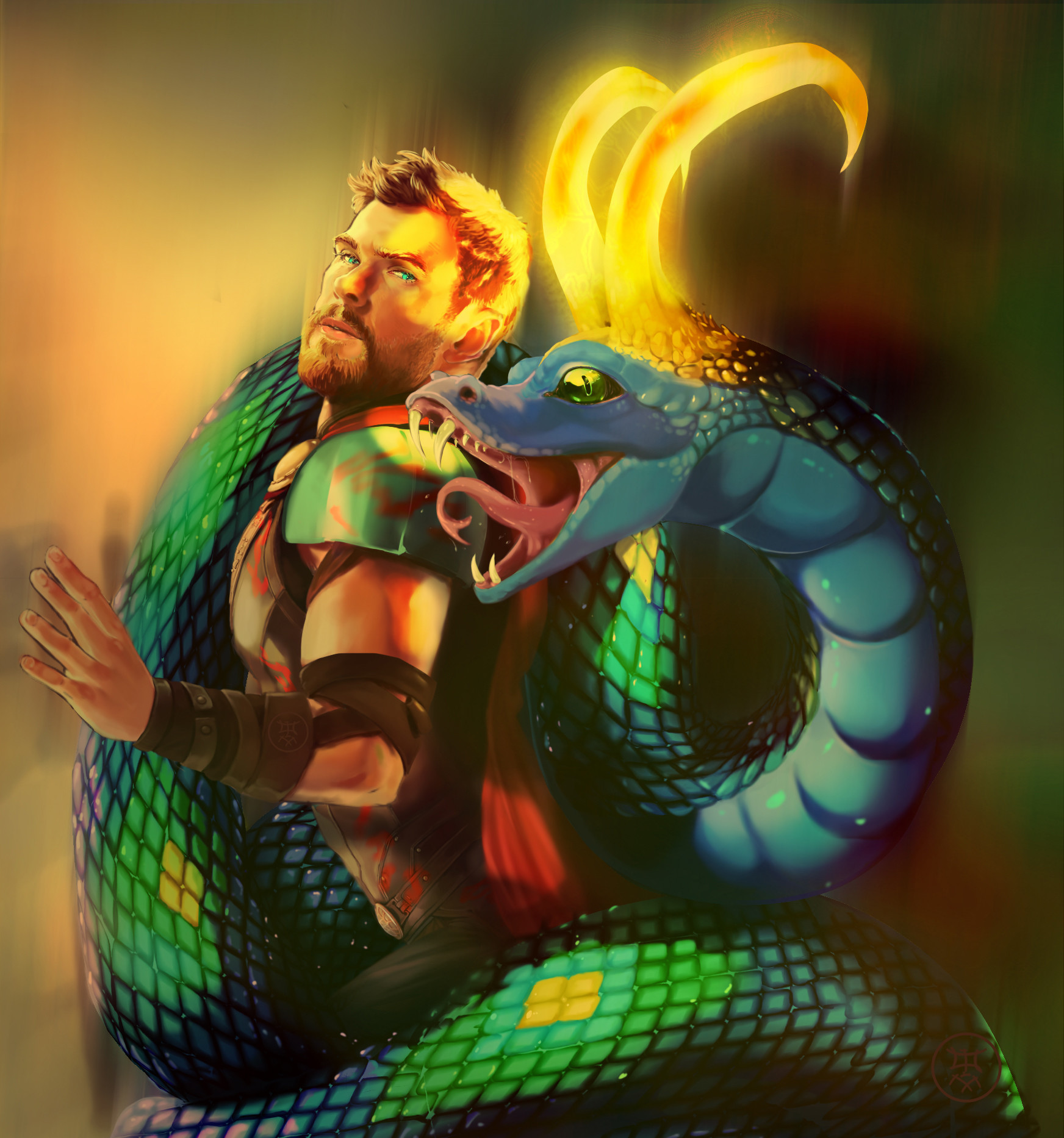 ArtStation - Thor and Snake