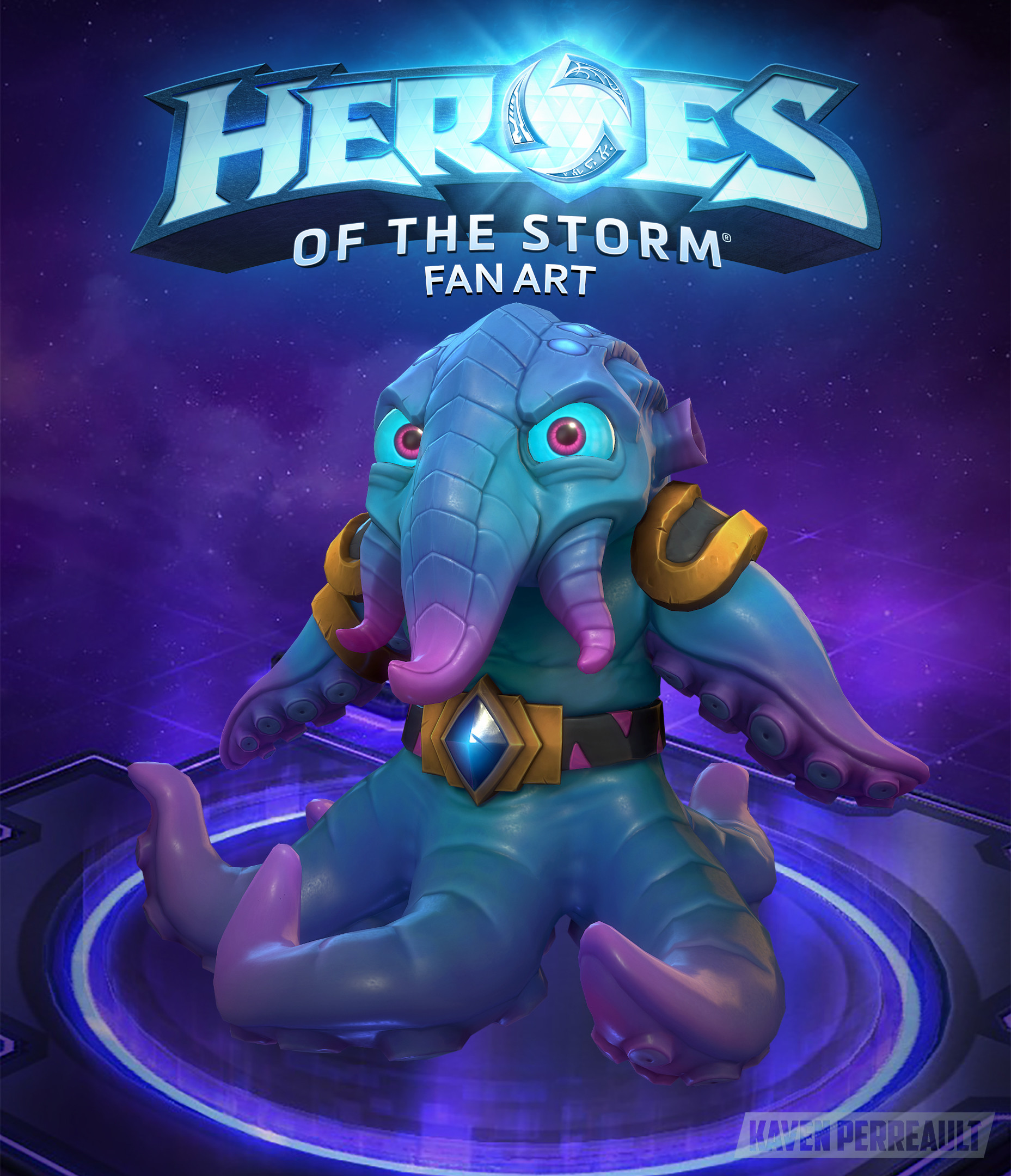 Kaven Perreault - Heroes of the Storm : Fan Art - N'Zu