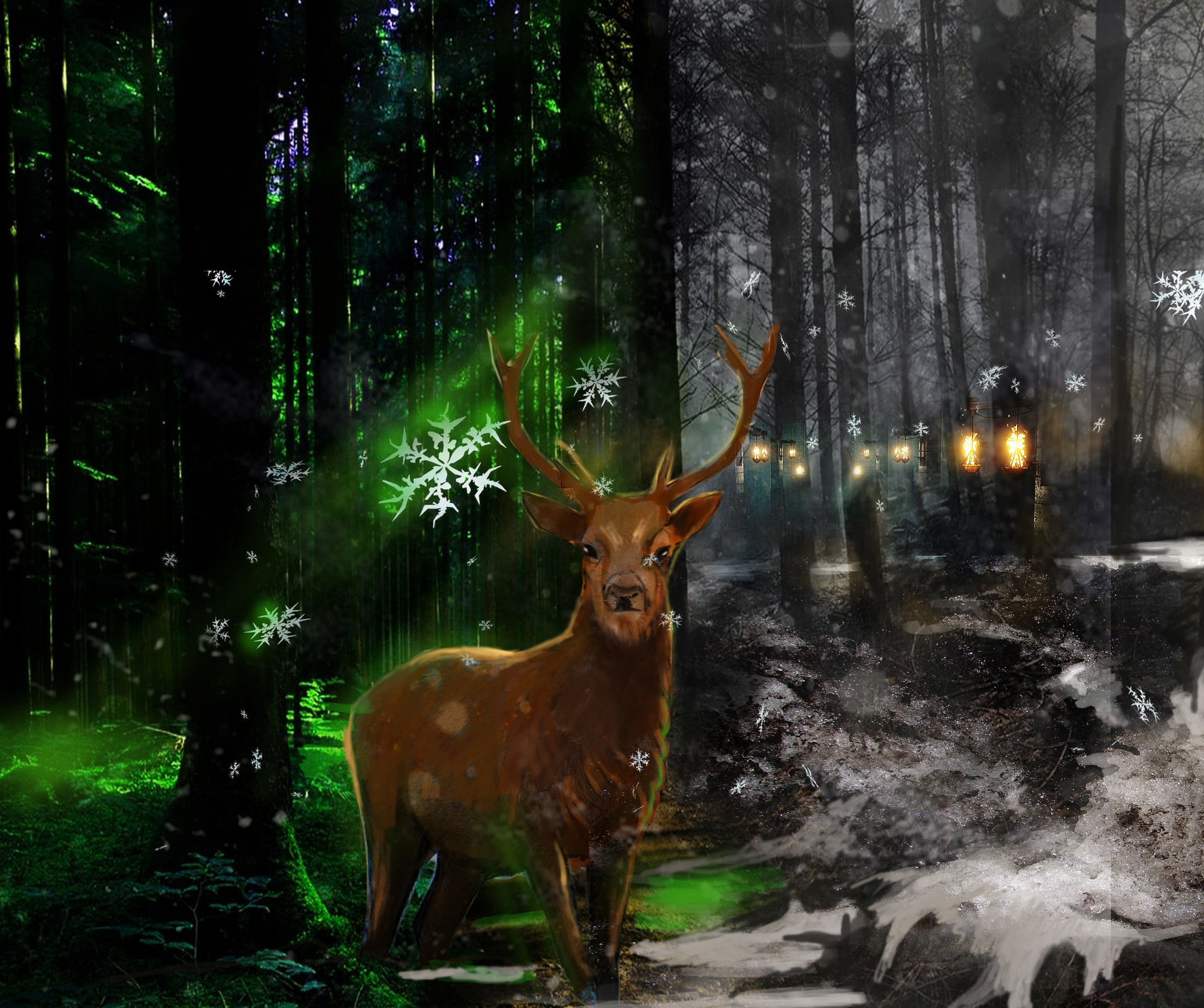 ArtStation - Deer/Forest