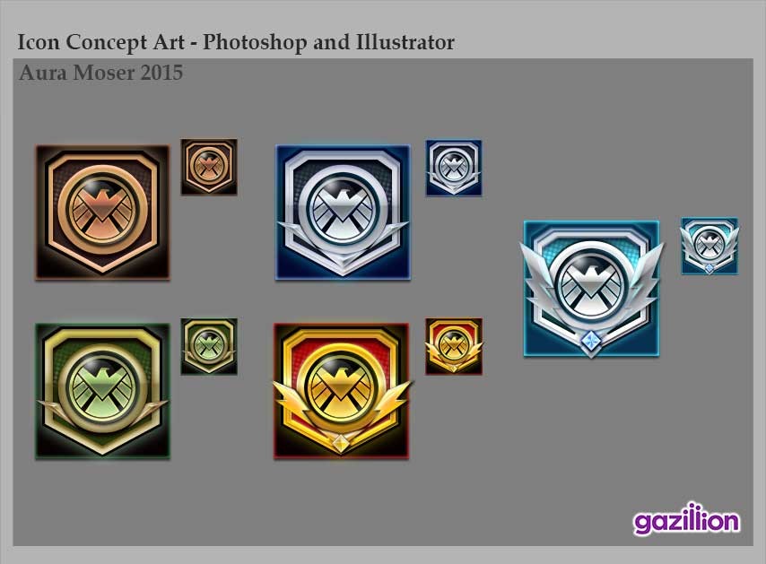 ArtStation - Reputation Icons - Marvel Heroes