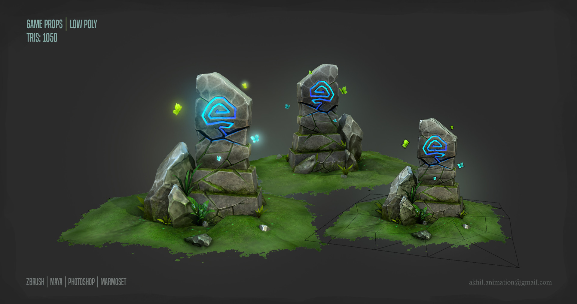 ArtStation - low poly game props